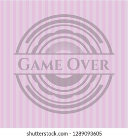 Game Over Retro Pink Emblem Stock Vector (Royalty Free) 1289093605 ...