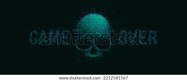 Game Over Sign Skull Constructed Different Stock Vector (Royalty Free ...
