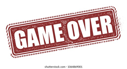 Game Over Stamp Stock Vector (Royalty Free) 1064869001 | Shutterstock