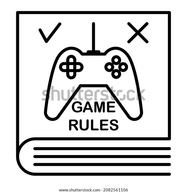 Game Play Rules Icon Trendy Outline Stock Vector (Royalty Free ...