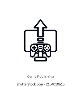 Game Publishing Icon Outline Style Icon Stock Vector (Royalty Free ...