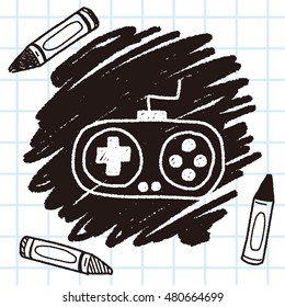 Game Remote Control Doodle Drawing Stock Vector (Royalty Free ...