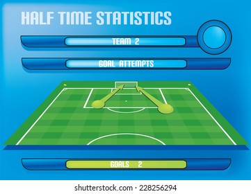 Game Report Info Graphics Scored Goals Stock Vector (Royalty Free ...