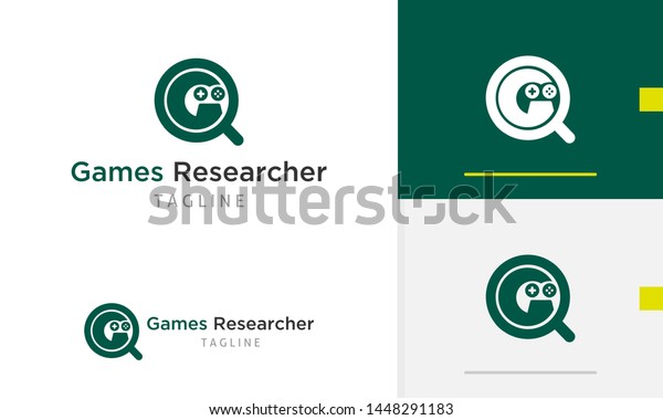 Game Researcher Logo Design Game Logo Stock Vector (Royalty Free ...