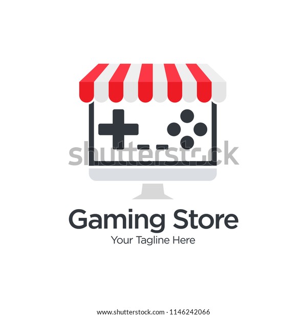 Game Shop Logo Template Design Vector Stock Vector (Royalty Free ...
