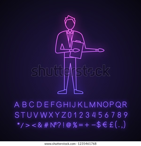 Game Show Host Neon Light Icon Stock Vector (Royalty Free) 1235461768 ...