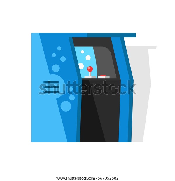 Game Slot Machine Blue Color Controller Stock Vector (Royalty Free ...