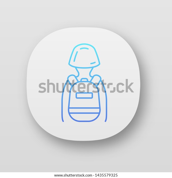 Game Soldier Tactical Backpack App Icon Stock Vector (Royalty Free ...