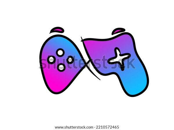 Game Stick Vector Design Logos Illustrations Stock Vector (Royalty Free ...