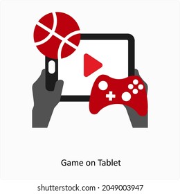 Game Tablet Icon Concept Stock Vector (Royalty Free) 2049003947 ...