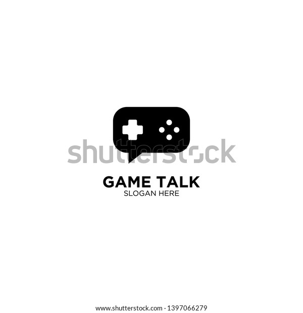 Game Talk Logo Design Vector Stock Vector (Royalty Free) 1397066279 ...