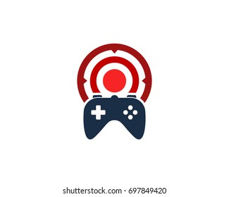 Game Target Icon Logo Design Element Stock Vector (Royalty Free ...