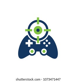 Game Target Logo Icon Design: vector de stock (libre de regalías ...
