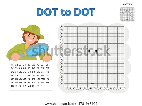 Game Tasks Kids Draw Points By Stock Vector (Royalty Free) 1781965109 ...