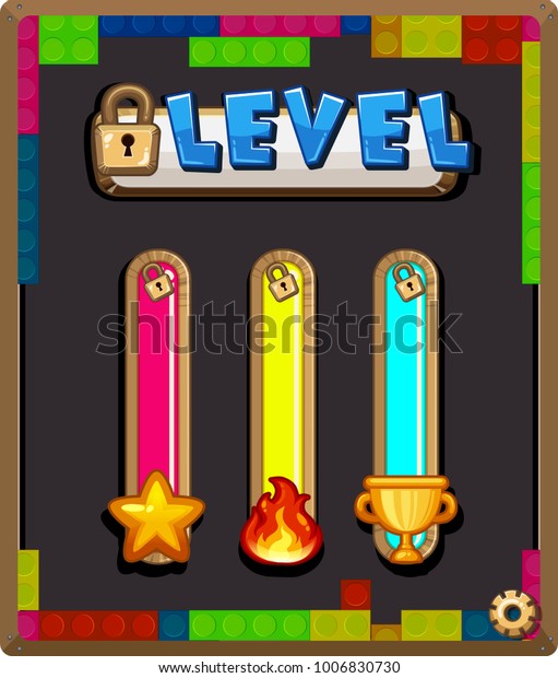 Game Template Level Bars Illustration Stock Vector (Royalty Free ...