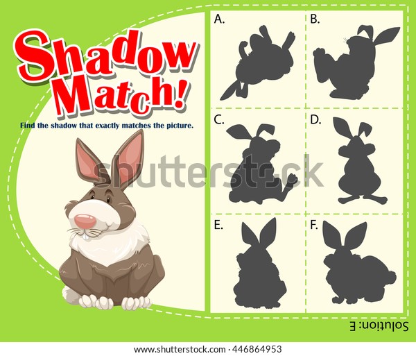 Game Template Matching Rabbit Illustration Stock Vector (Royalty Free ...