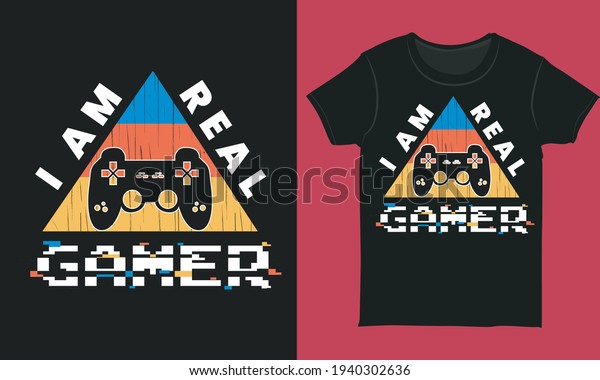 Game Tshirt Design Template Gamer T Stock Vector (Royalty Free ...