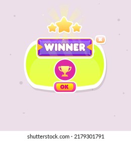 Game Ui Oval Cute Window Reward Stock Vector (Royalty Free) 2179301791 ...