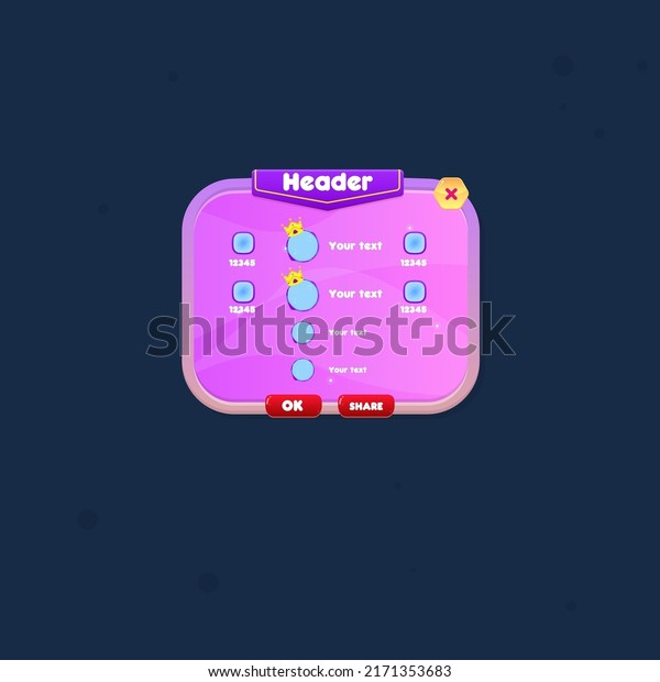Game Ui Rating Chart Blue Windows: เวกเตอร์สต็อก (ปลอดค่าลิขสิทธิ์ ...