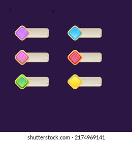 Game Ui Set Icons Gem On Stock Vector (Royalty Free) 2174969141 ...