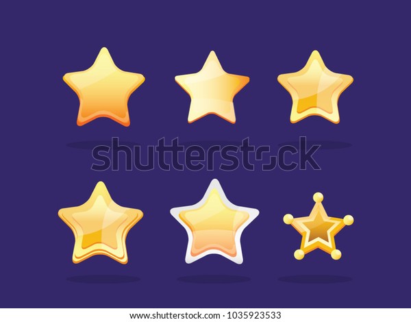 Game Ui Star Kit Star Icons Stock Vector (Royalty Free) 1035923533 ...