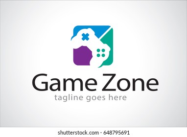 Game Zone Logo Template Design Stock Vector (Royalty Free) 648795691 ...