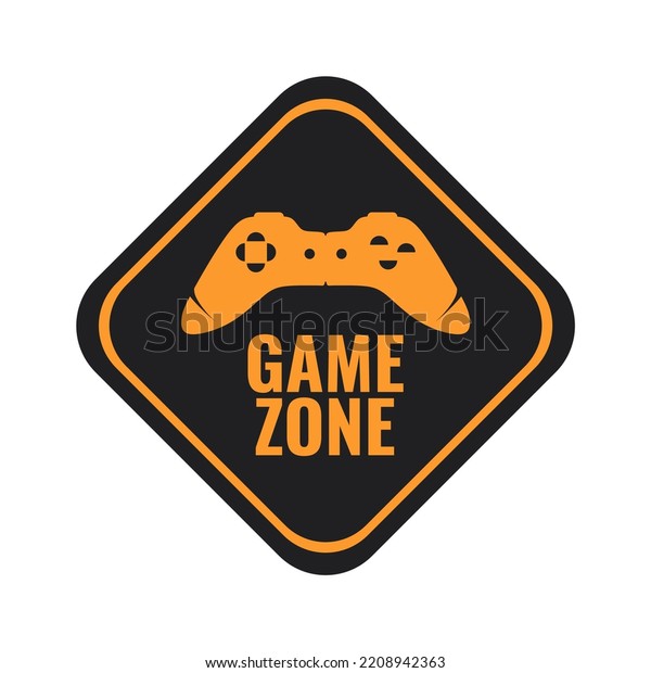 Game Zone Metal Sign Orange Icon Stock Vector (Royalty Free) 2208942363 ...
