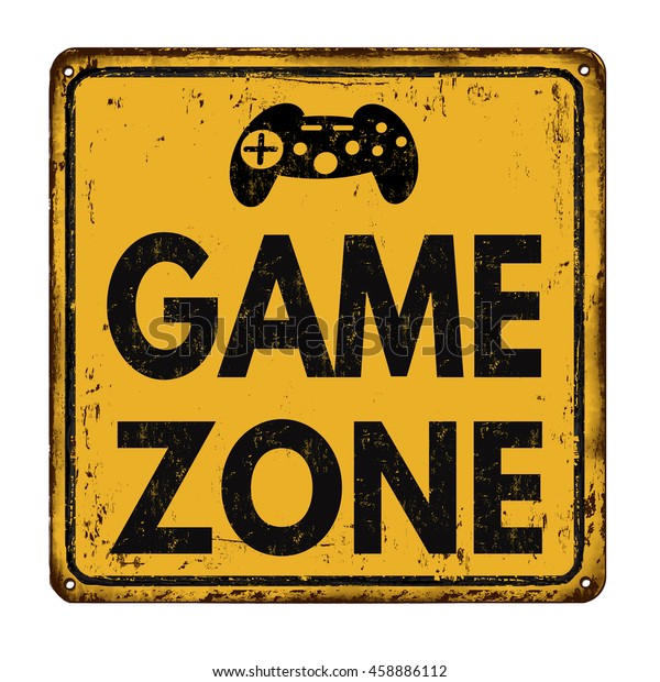 Game Zone Vintage Rusty Metal Sign: Stock-Vektorgrafik (Lizenzfrei ...