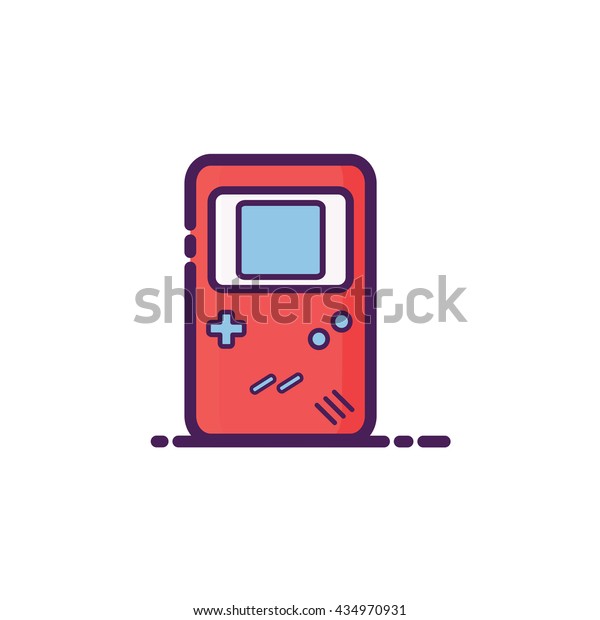 Gameboy Icon Illustration Stock Vector (Royalty Free) 434970931 ...