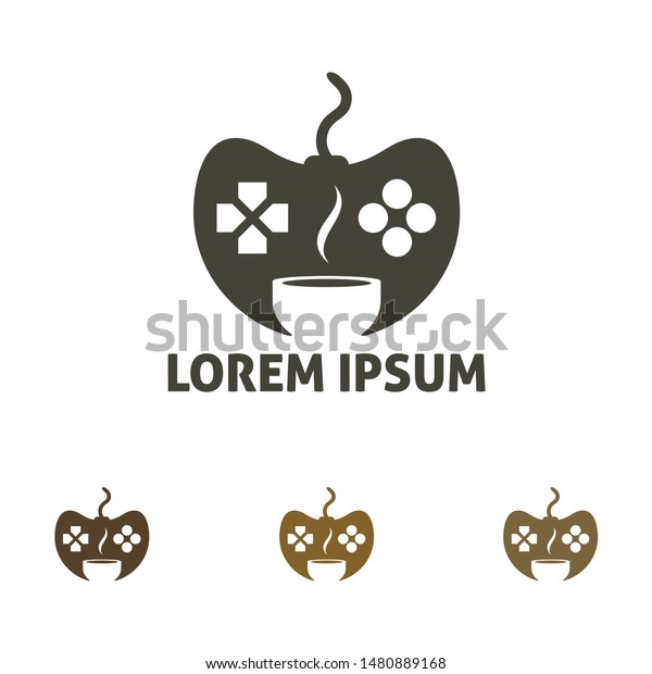 Gamer Coffee Cafe Logo Vector 스톡 벡터(로열티 프리) 1480889168 | Shutterstock