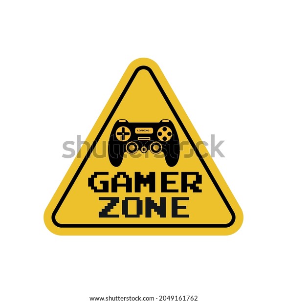 Gamer Zone Sign Vector Illustration Game: vetor stock (livre de ...