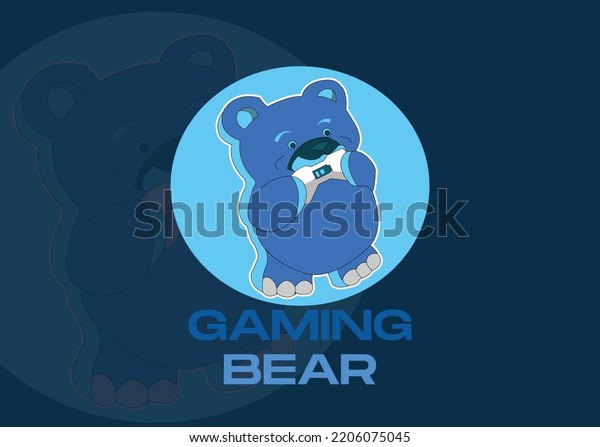 Gaming Bear Logo Vector Illustration Stock Vector (Royalty Free ...