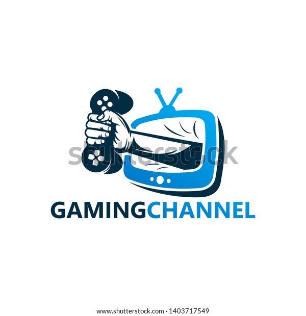 Gaming Channel Logo Template Design Vector Stock Vector (Royalty Free ...