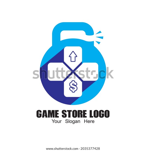 Gaming Store Logo Online Game Shop Stock Vector (Royalty Free ...