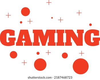 Gaming Text Simple Vector Art Stock Vector (Royalty Free) 2187468723 ...