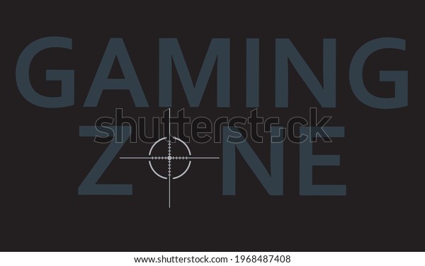 Gaming Zone Sign Vector Illustration Stock Vector (Royalty Free ...