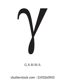 Gamma Lowercase Symbol Third Letter Greek Stock Vector (Royalty Free ...