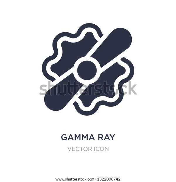 Gamma Ray Icon On White Background Stock Vector (Royalty Free ...