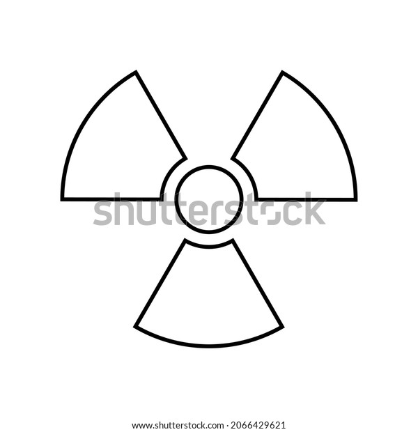 Gamma Ray Radiation Symbol Vector Illustration Stock Vector (Royalty ...