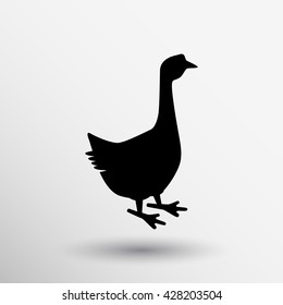 Gander Icon Bird Fowl Vector Graphic Stock Vector (Royalty Free ...