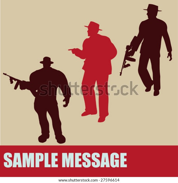 Gangster Offer Flyer Stock Vector (Royalty Free) 27596614 | Shutterstock