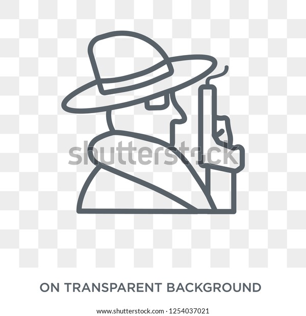 Ganster Icon Trendy Flat Vector Ganster Stock Vector (Royalty Free ...