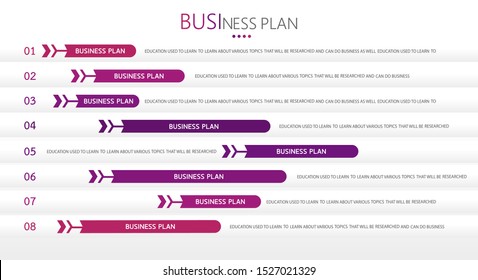 Gantt Chart Project Duration Eight Steps Stock Vector (Royalty Free ...
