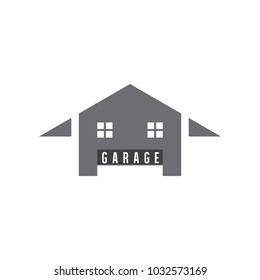 Garage Building Symbol Logo Vector Stock Vector (Royalty Free ...