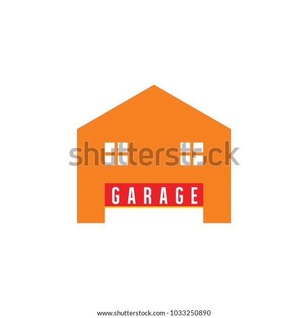 Garage Building Symbol Logo Vector Stock Vector (Royalty Free ...