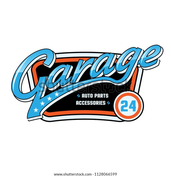 Garage Service Logo Stock Vector (Royalty Free) 1128066599 | Shutterstock