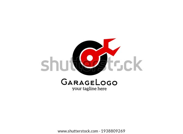 Garage Simple Logo Icon Symbol Brand Stock Vector (Royalty Free ...