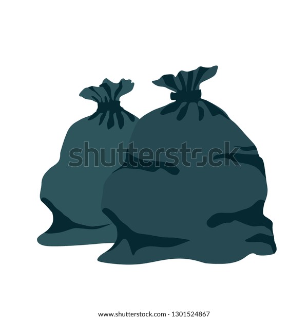 Garbage Bags Vector Illustration Isolated On 스톡 벡터(로열티 프리) 1301524867 | Shutterstock