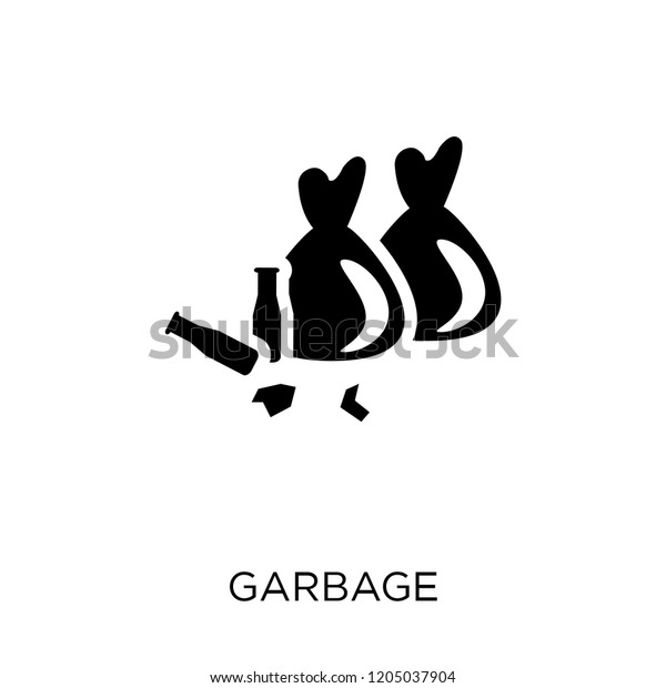 Garbage Icon Garbage Symbol Design Cleaning Stock Vector (Royalty Free ...