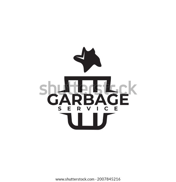 Garbage Removal Company Logo Design Vector: เวกเตอร์สต็อก (ปลอดค่า ...
